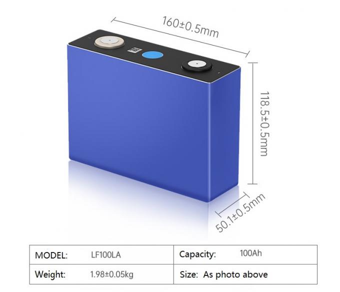 Akumulator litowy LiFePO4 3,2 V 100 Ah Długi cykl życia dla elektrowni samochodowej EV